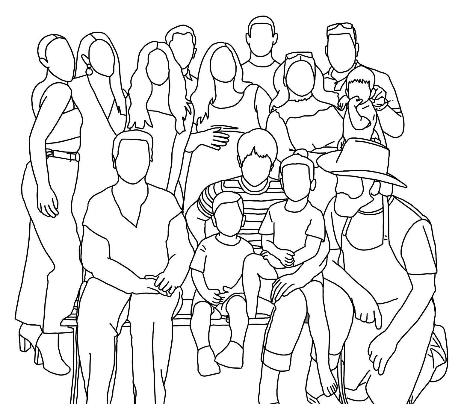 Unique Personalised Line Art for People and Pets Elevate Your Decor ...