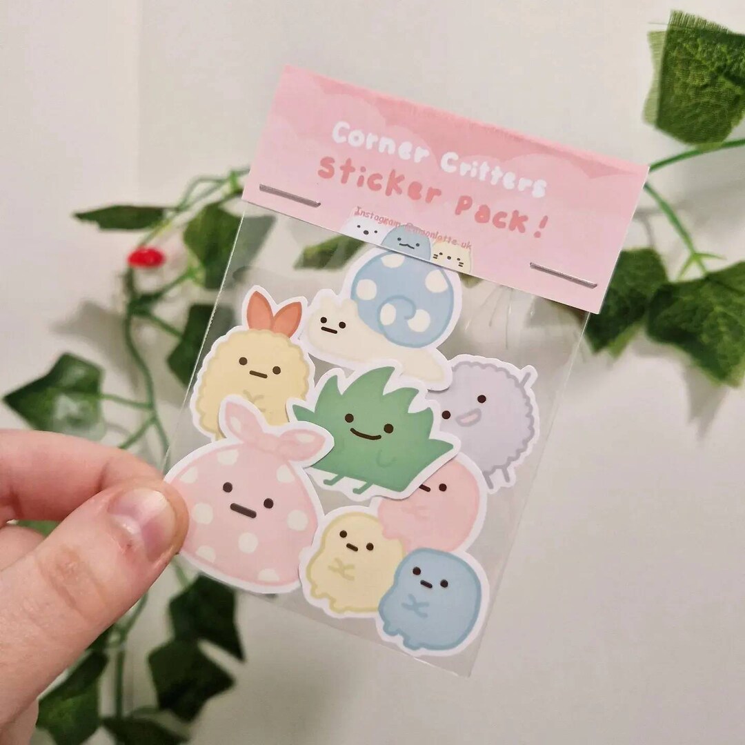 Corner Critters Sticker Pack Contains 6 Stickers - Etsy