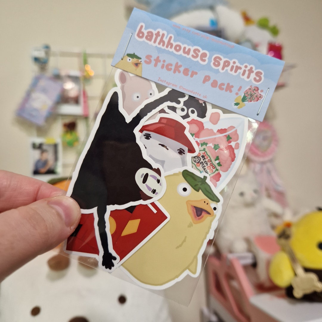 Bathhouse Spirits Sticker Pack | 7 Stickers - Etsy