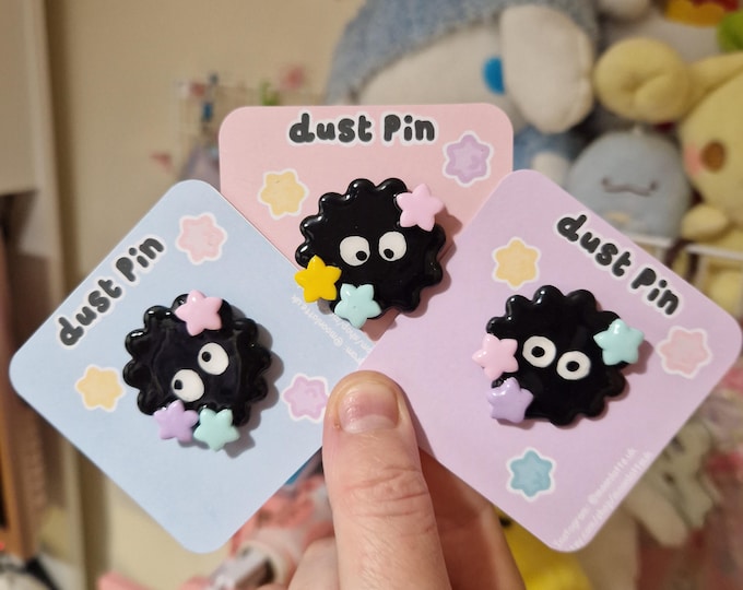 Studio Ghibli Spirited Away Soot Sprite Pin Handmade - Etsy