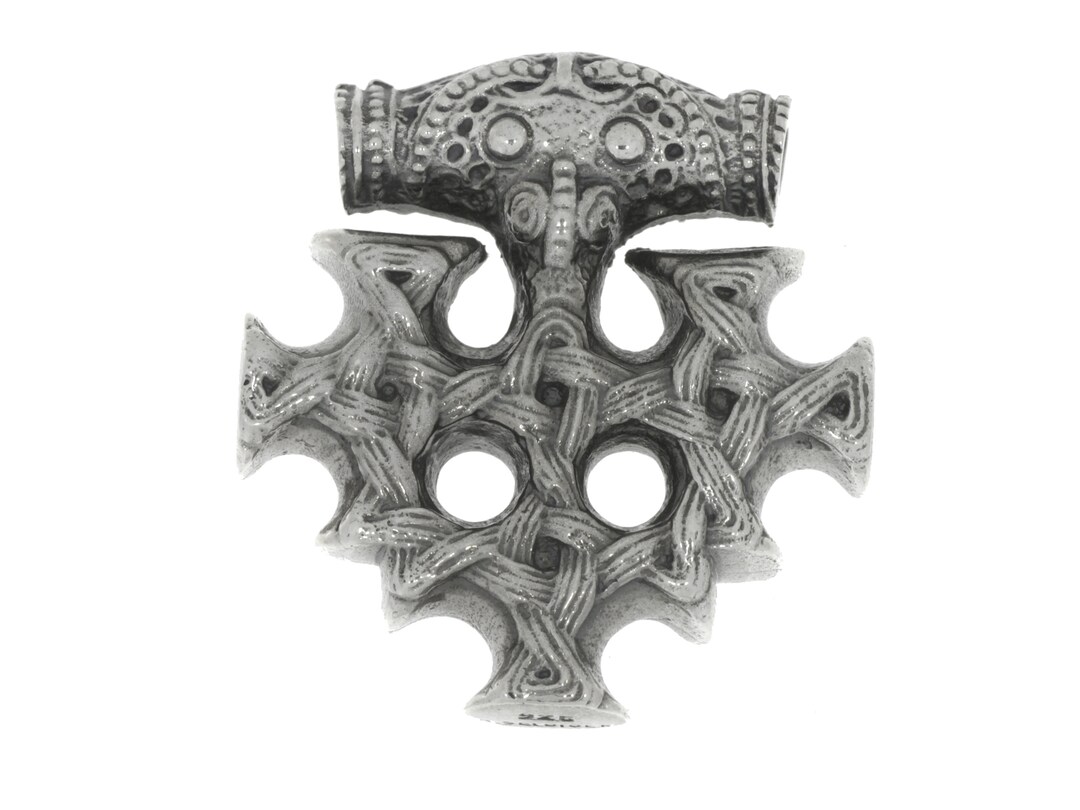 Hiddensee Cross Pendant (medium Size) Solid 925 Silver Antique - Etsy