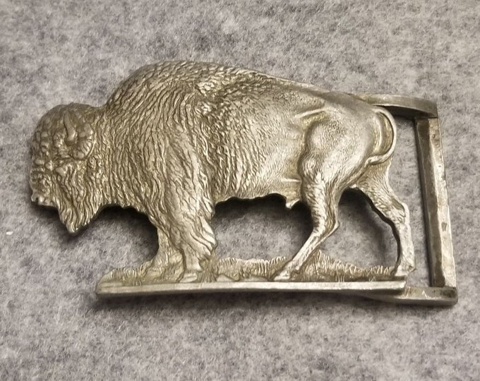 Rare 1973 Handmade Buffalo Belt Buckle Signed Synek. - Etsy
