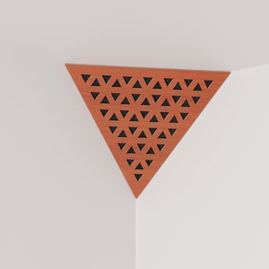 Ceiling Corner Bass Trap «triangle-tri» Acoustic Foam With Perforated ...