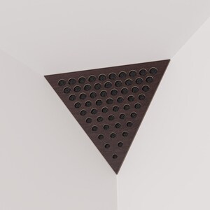 Ceiling Corner Bass Trap «triangle Rounds» Acoustic Foam With ...