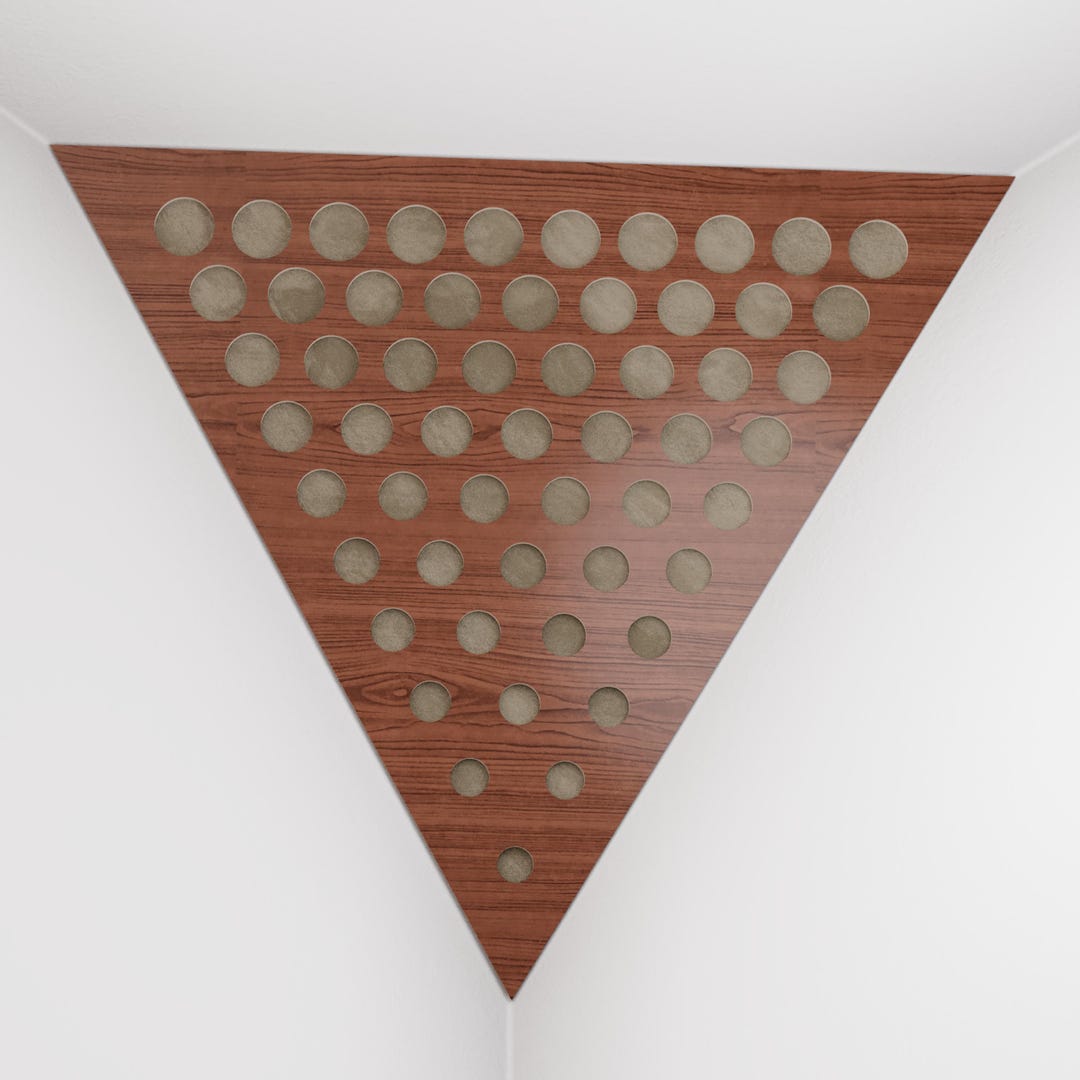 Ceiling Corner Bass Trap «triangle-rounds-f» Triangular Pyramid ...