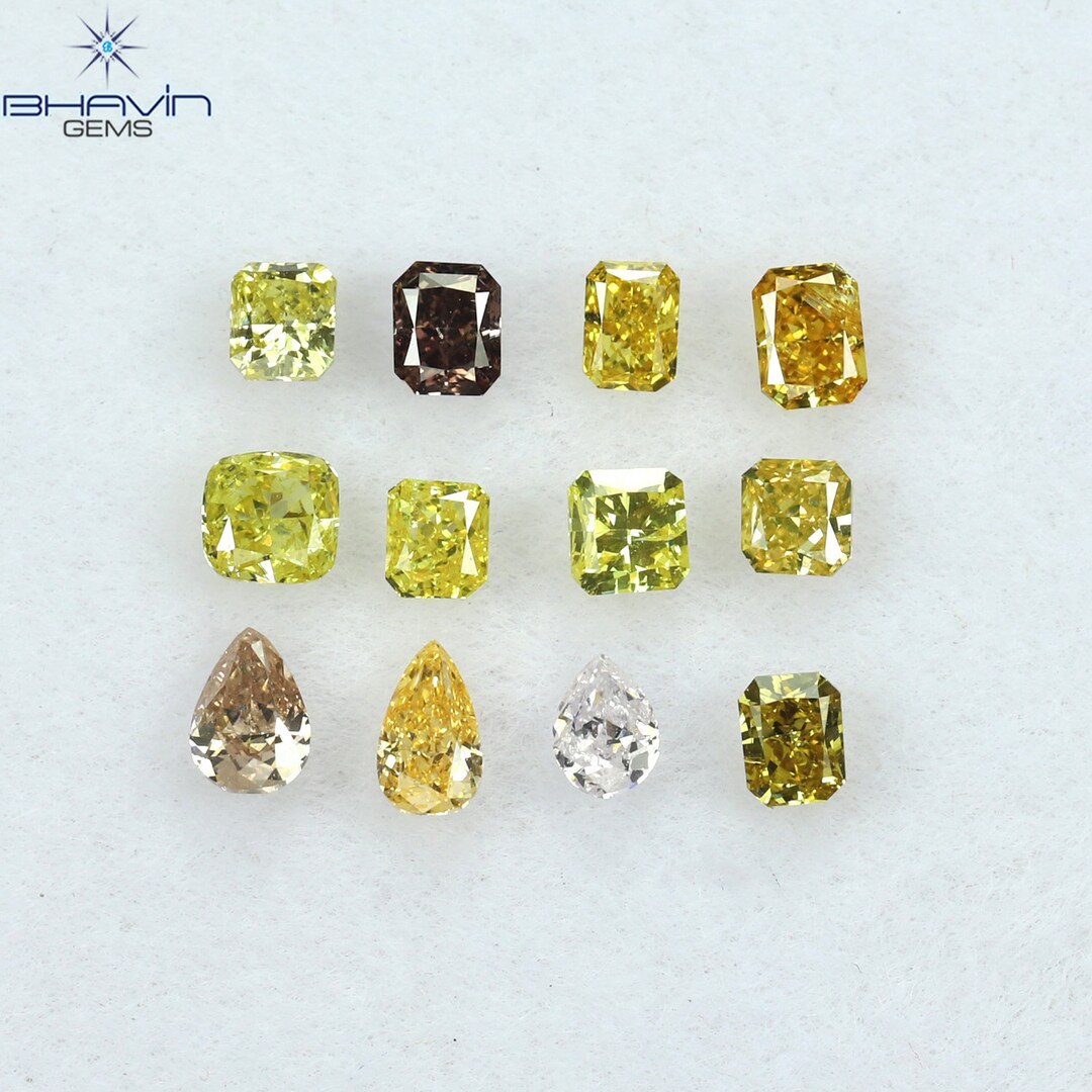 0.56 CT/12 Pcs Mix Shape Diamond Mix Color Natural Loose Diamond Gifts ...