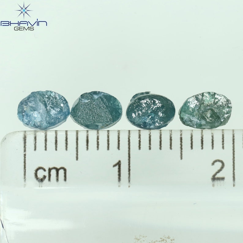 1.53 CT Oval Rough Blue Diamonds, Natural Loose Gemstones - Etsy