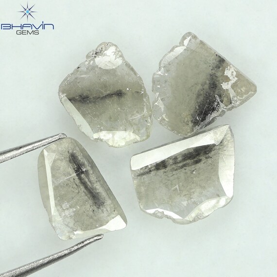 1.51 CT/4 Pcs Uncut Slice Diamond Natural Loose Diamond | Etsy