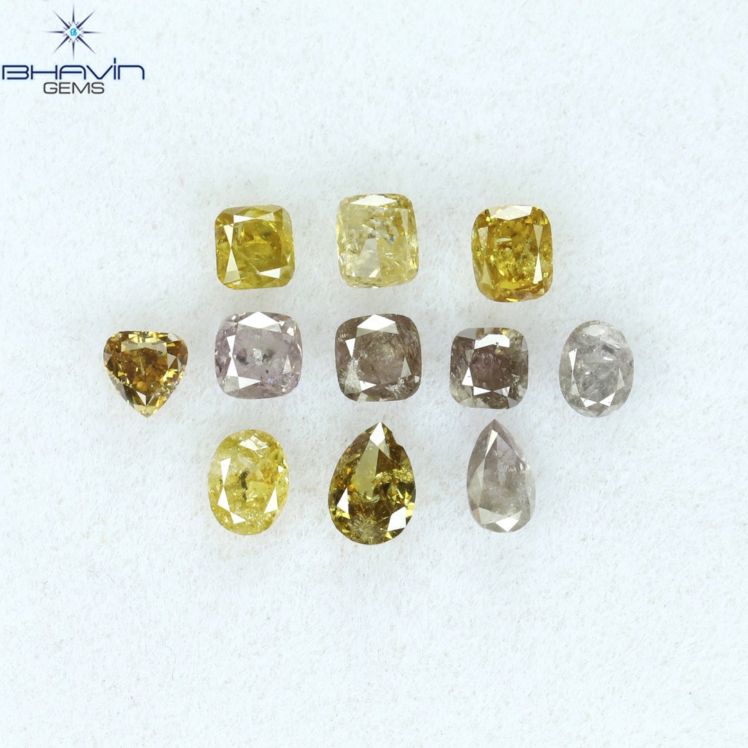 1.50 CT/11 Pcs Mix Shape Diamond Mix Color Natural Loose Diamond Gifts ...