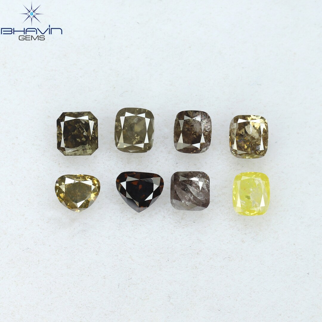 Buy 1.68 CT/8 Pcs Mix Shape Diamond Mix Color Natural Loose Diamond ...