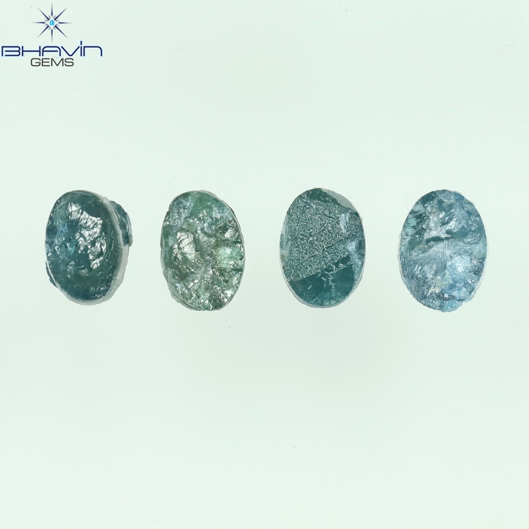 1.53 CT Oval Rough Blue Diamonds, Natural Loose Gemstones - Etsy