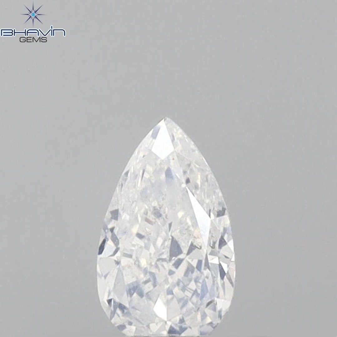 0.29 CT Pear Natural Diamond White Color A Perfect Gift for Exquisite ...