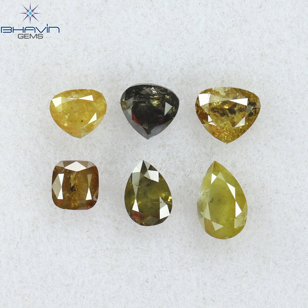 0.74 CT/6 Pcs Mix Shape Diamond Mix Color Natural Loose Diamond Gifts ...