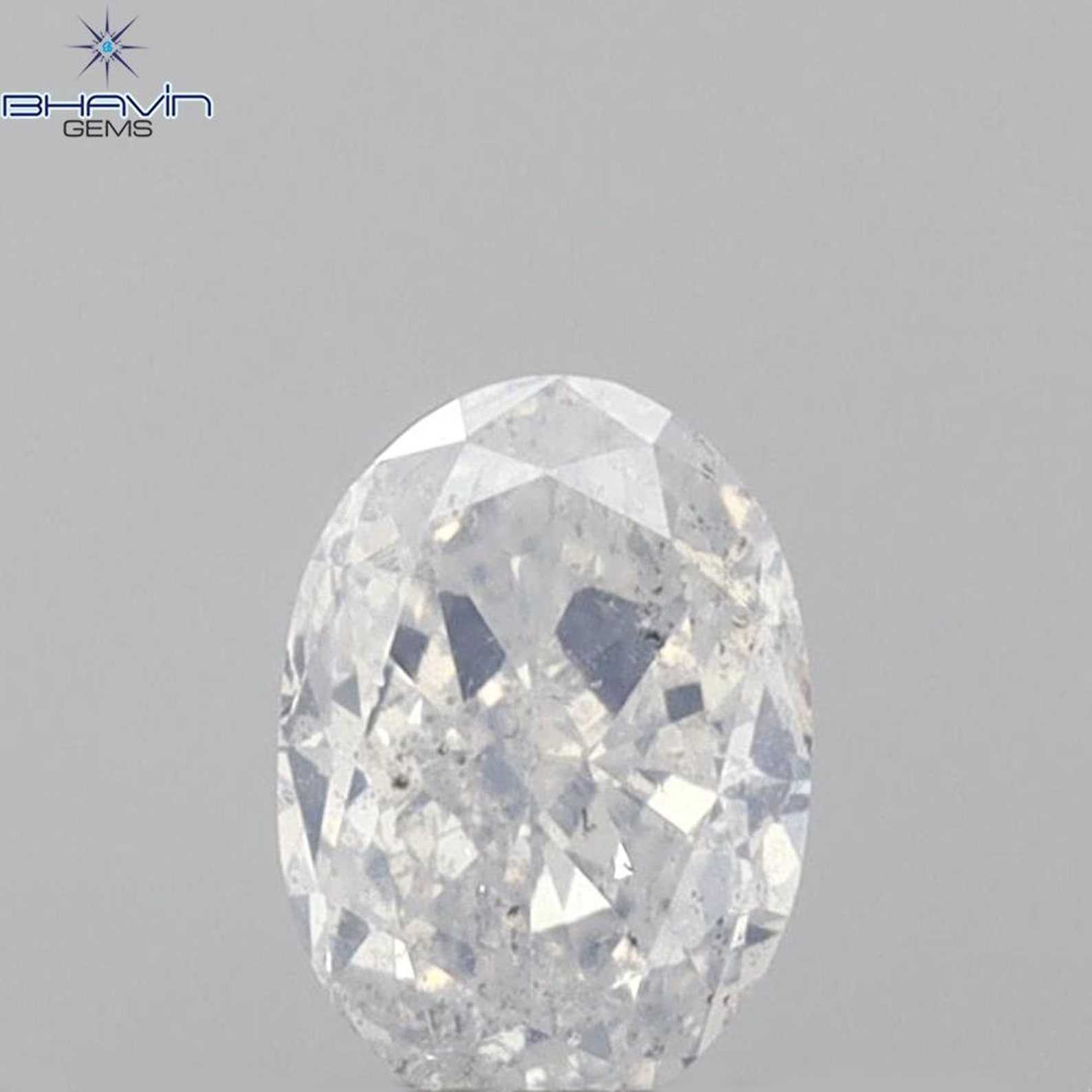 Diamante blanco ovalado de 0,40 quilates, piedra preciosa suelta con ...