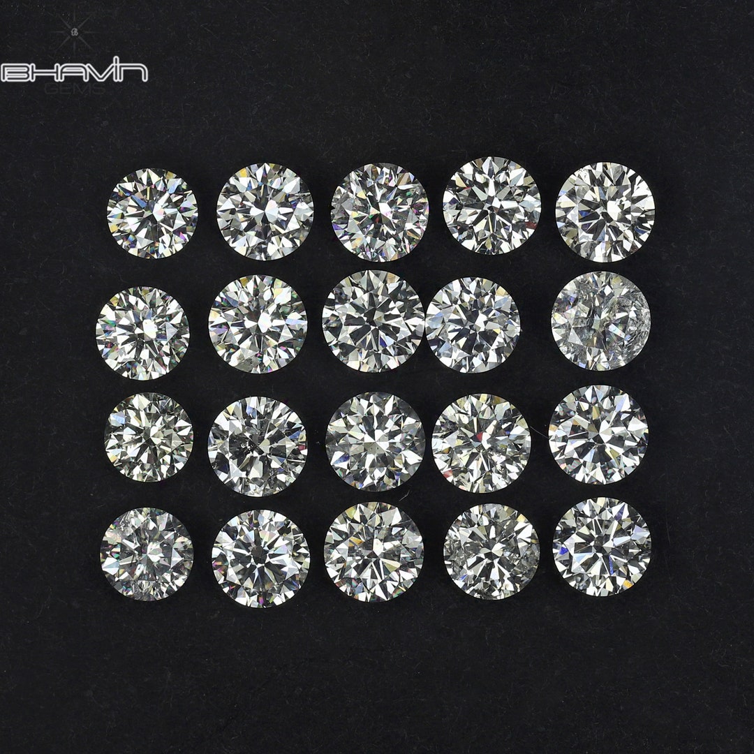 Round Shape, Natural Loose Diamond, White Color, Round Cut, Diamond ...