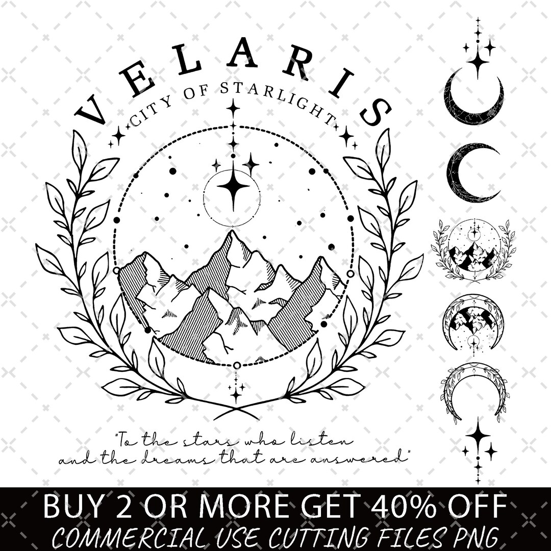 Velaris City of Starlight ACOTAR Png to the Stars City of - Etsy