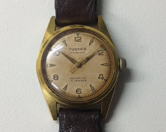 1950's Tugaris Automatic Watch - Gent's 17 Jewel Watch - Etsy