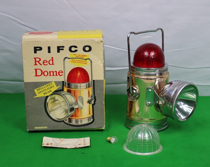 Original Boxed 1960's PIFCO Torch / Flashlight - Pifco Red Dome Torch ...