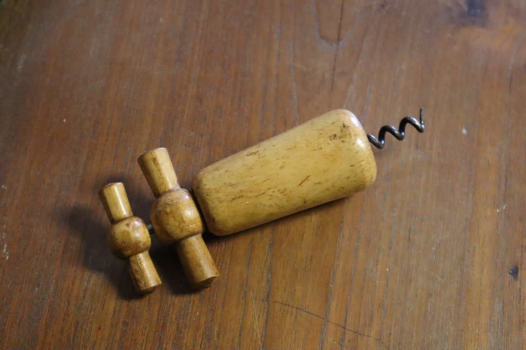 Mid-century Wooden Propeller Type Corkscrew Wood Corkscrew / - Etsy