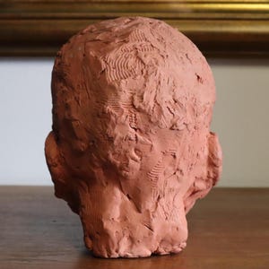 Vintage Life-size Clay Bust of a Man - Unique Hand Made "studio" Bust ...