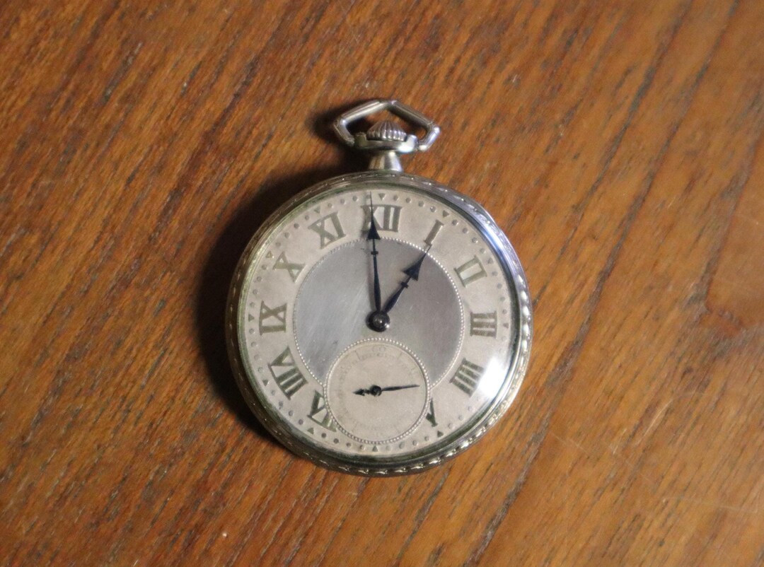 1920's Hamilton Gent's Pocket Watch in 14ct White Gold Filled Case 17 ...