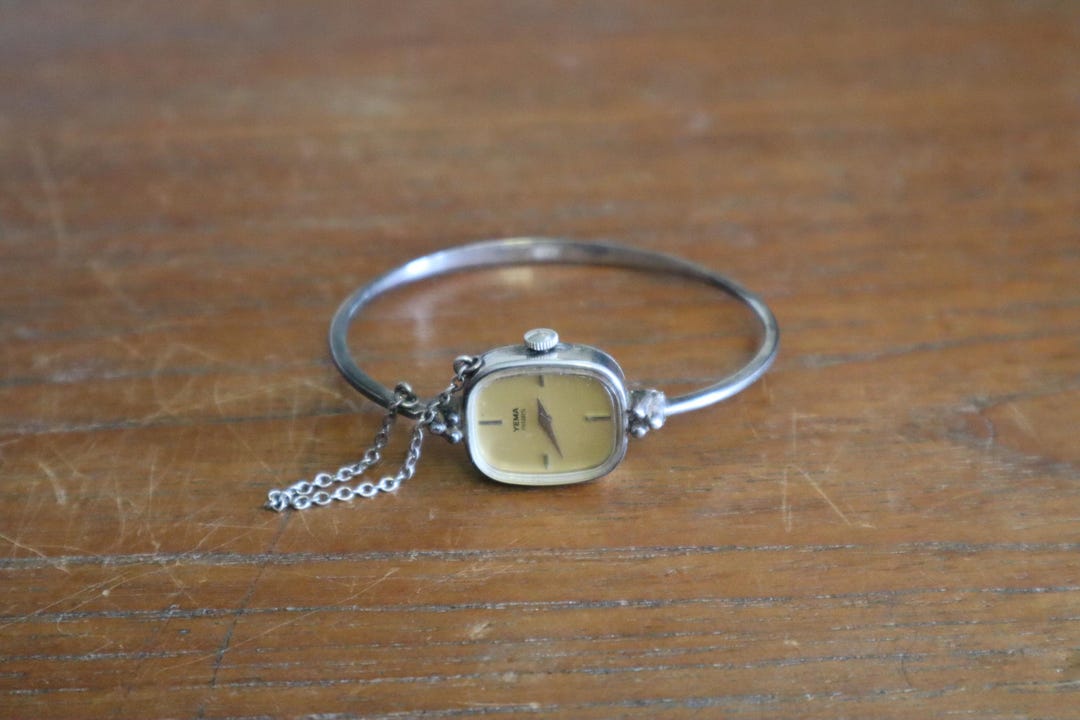 Yema Paris Ladies 925 Sterling Silver Watch With Working Hand-wind ...