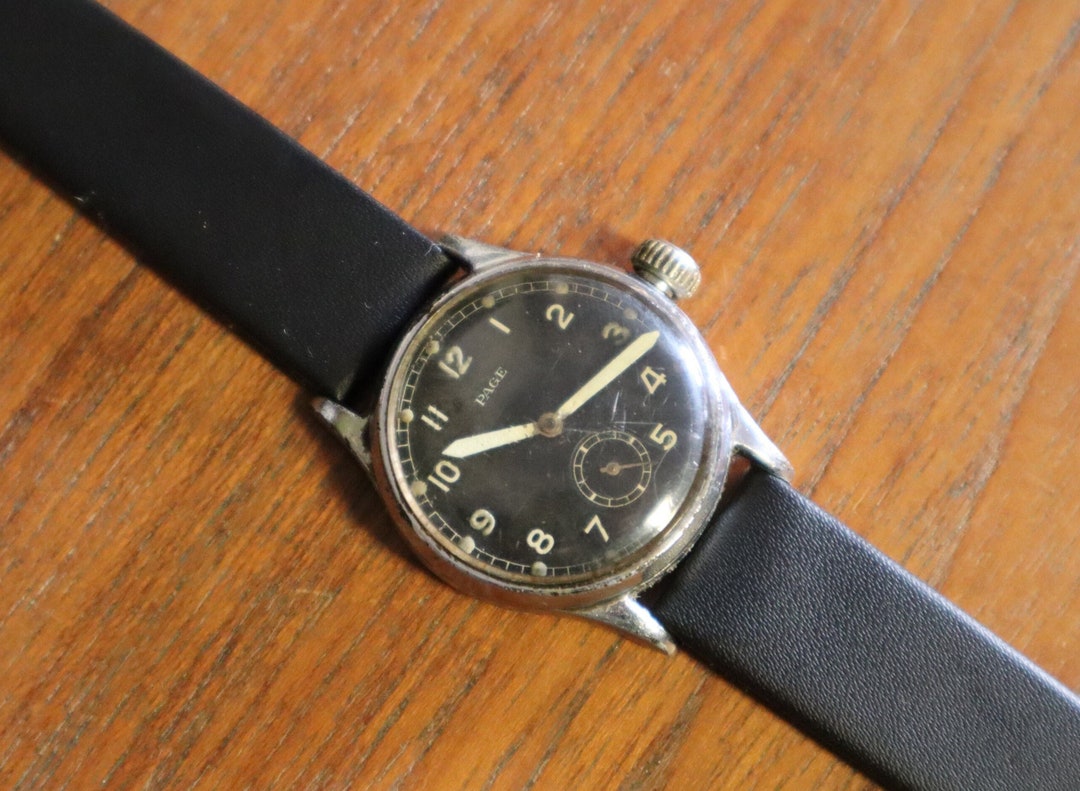 1940's WW2 Page German Military Style Watch With D202 Movement Gent's ...