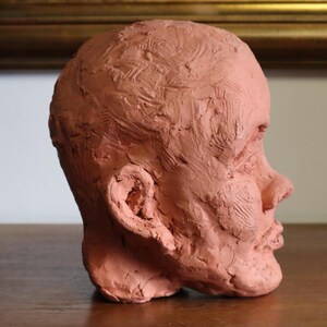 Vintage Life-size Clay Bust of a Man - Unique Hand Made "studio" Bust ...