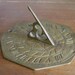 Mid-century Solid Brass Sundial With Roman Numerals and time Flies ...