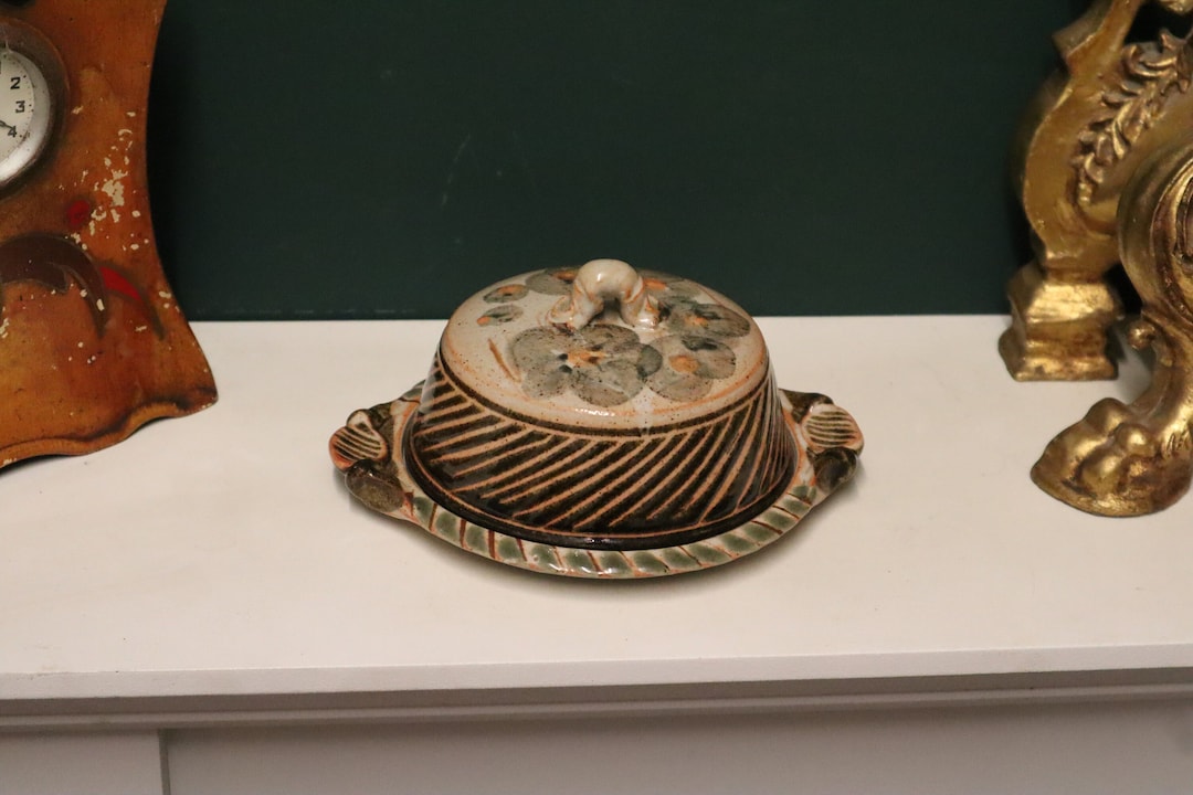 Willie Carter Studio Pottery Cheese Dish Signed Studio Pottery Dish by ...