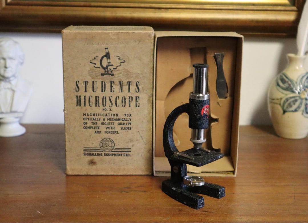 1960's SEL Student Microscope in Original Box - Model No-2 With 70x ...