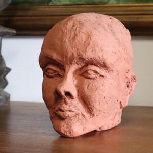 Vintage Life-size Clay Bust of a Man - Unique Hand Made "studio" Bust ...