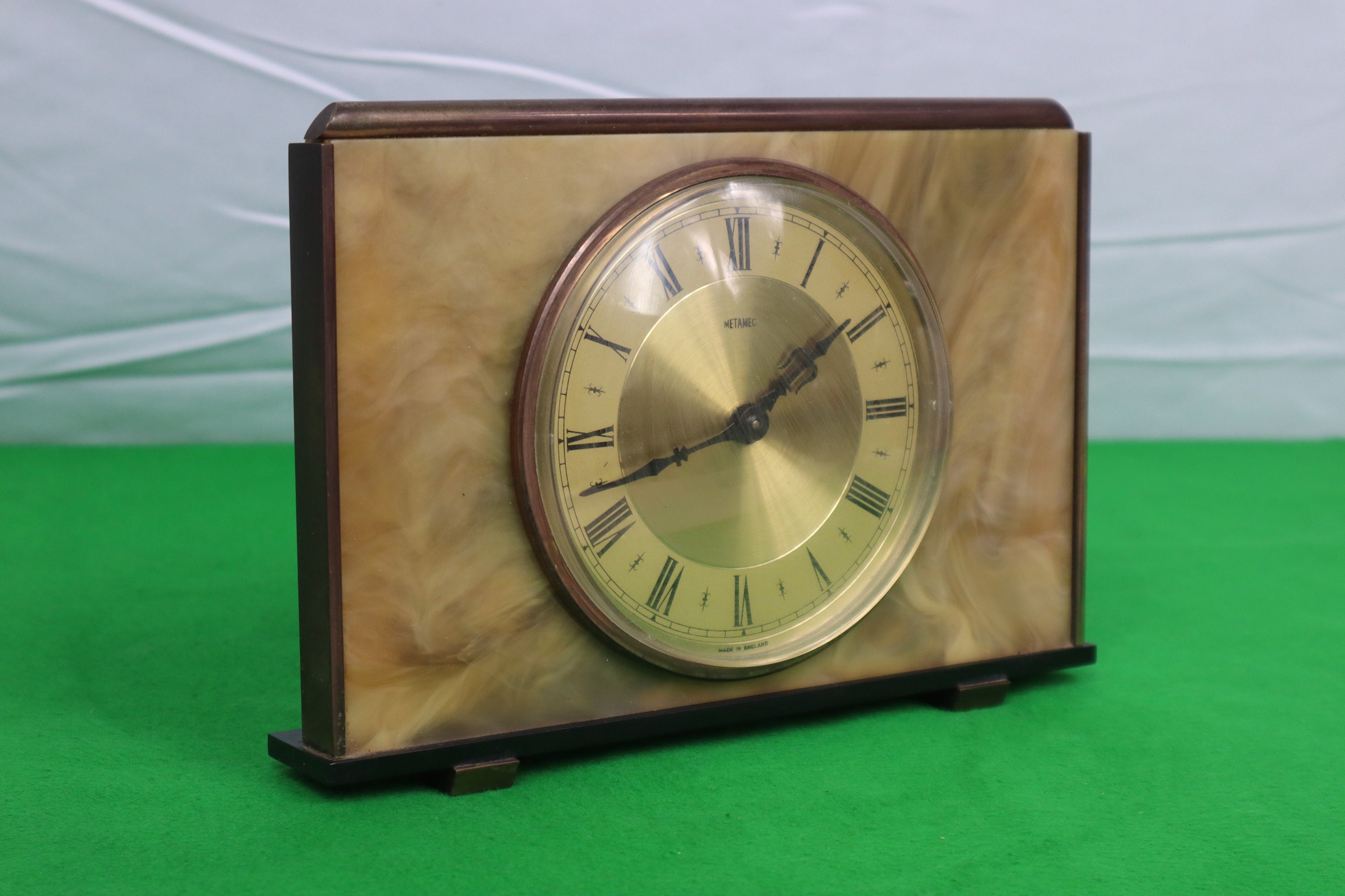 1960's Metamec Art Deco Style Mantle Clock Working Hand | Etsy