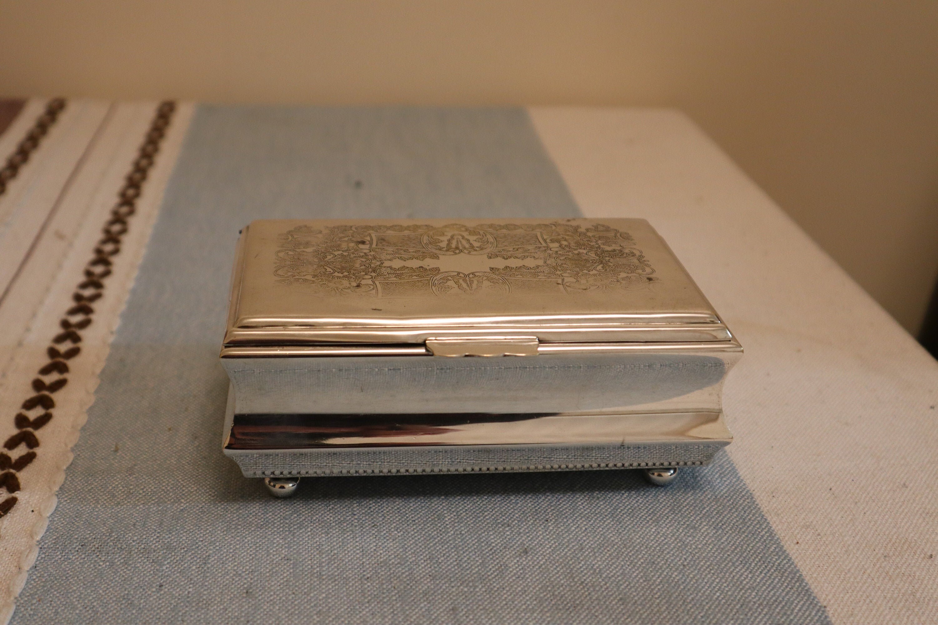 Bellini Silver Plated Jewelry Box Made in Brazil Bellini | Etsy