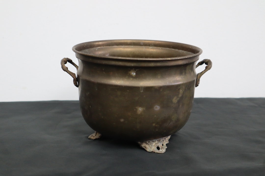 Large Vintage Brass Indoor Planter Brass Plant Pot Made in England - Etsy