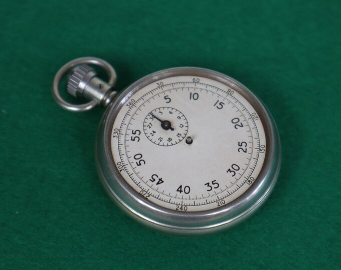 WW2 Air Ministry Stopwatch 1943 Dennison Stamped A.M British Military ...