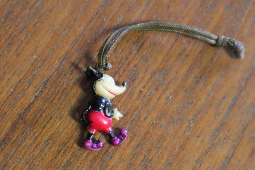 1930's Japanese Mickey Mouse Kobe Pendant - Celluloid / Early Plastic ...