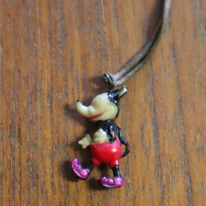 1930's Japanese Mickey Mouse Kobe Pendant - Celluloid / Early Plastic ...