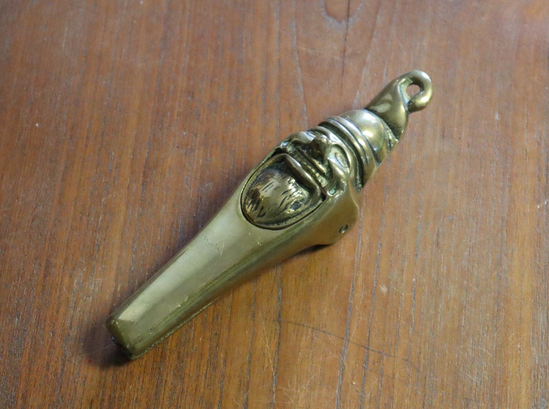 Vintage Brass Jester Face Nutcracker - C1940's English Brass Nut ...