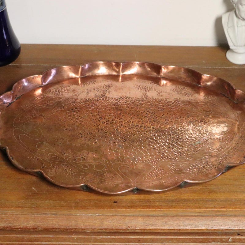 Large Copper Tray - Etsy