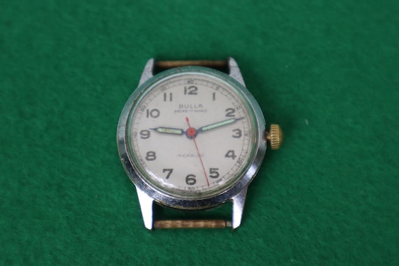 1940's BULLA Military Style Watch 17 Jewel Incabloc | Etsy