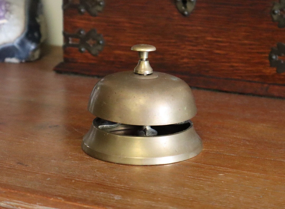 C1960's Brass Reception Bell / Service Bell Made in England - Etsy
