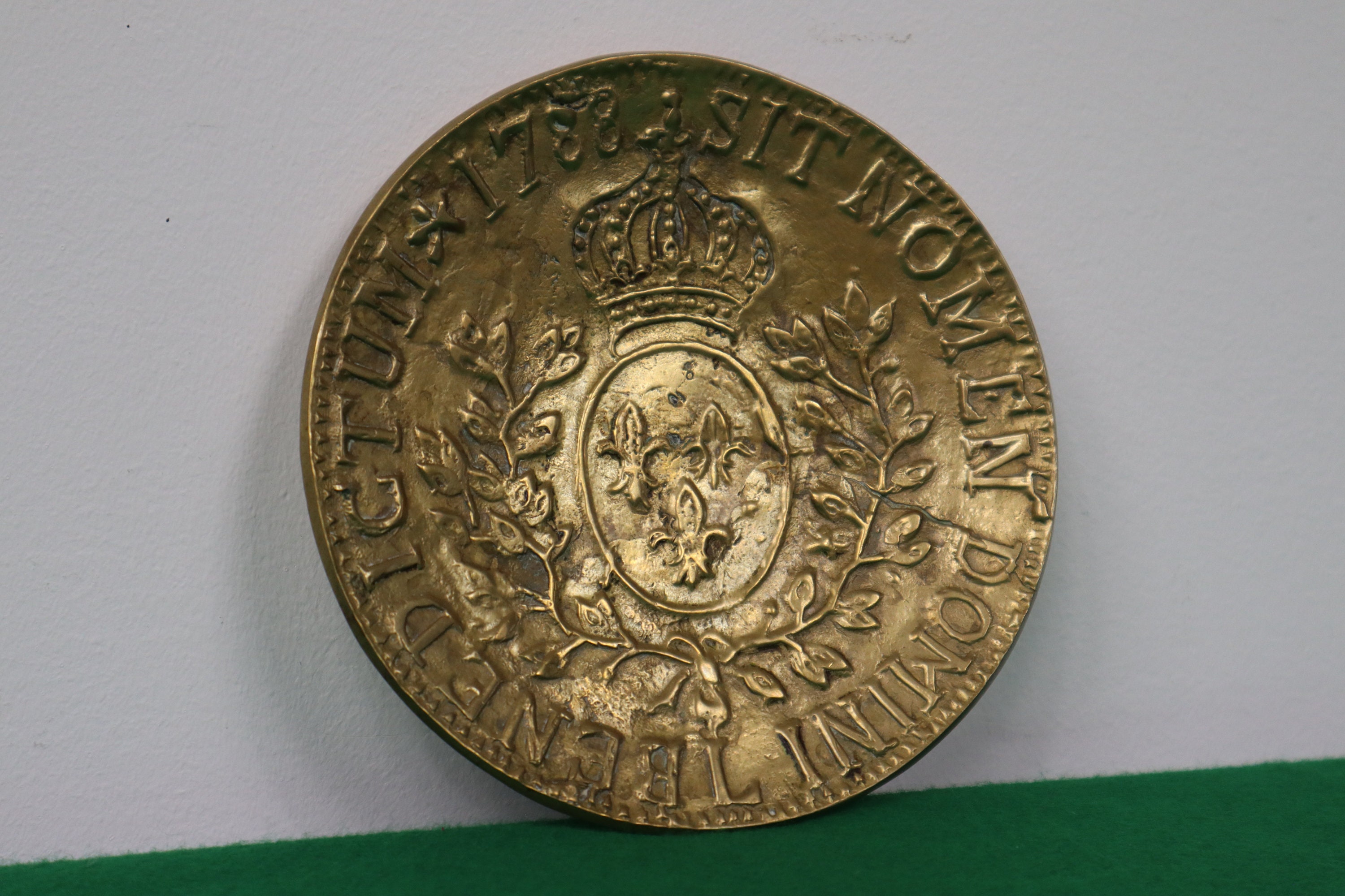 1788 sit Nomen Domini Benedictum Coin Brass - Etsy