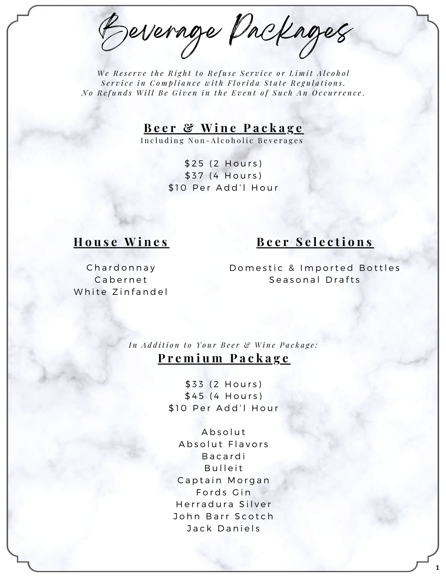 Catering Menu Template - Etsy