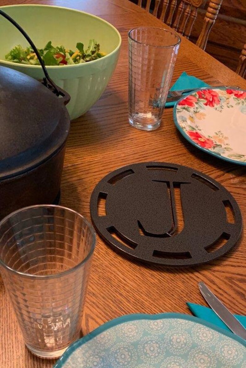 Monogram Trivet Steel Powder Coated Great - Etsy
