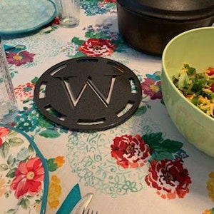 Monogram Trivet Steel Powder Coated - Great Wedding/housewarming GIFT ...