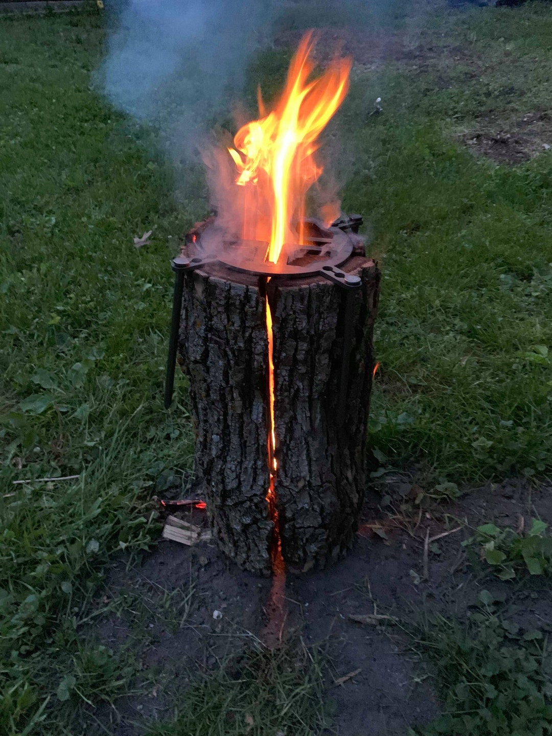Swedish Log Stove: Campfire Cooking Kit With Storage Bag - Etsy