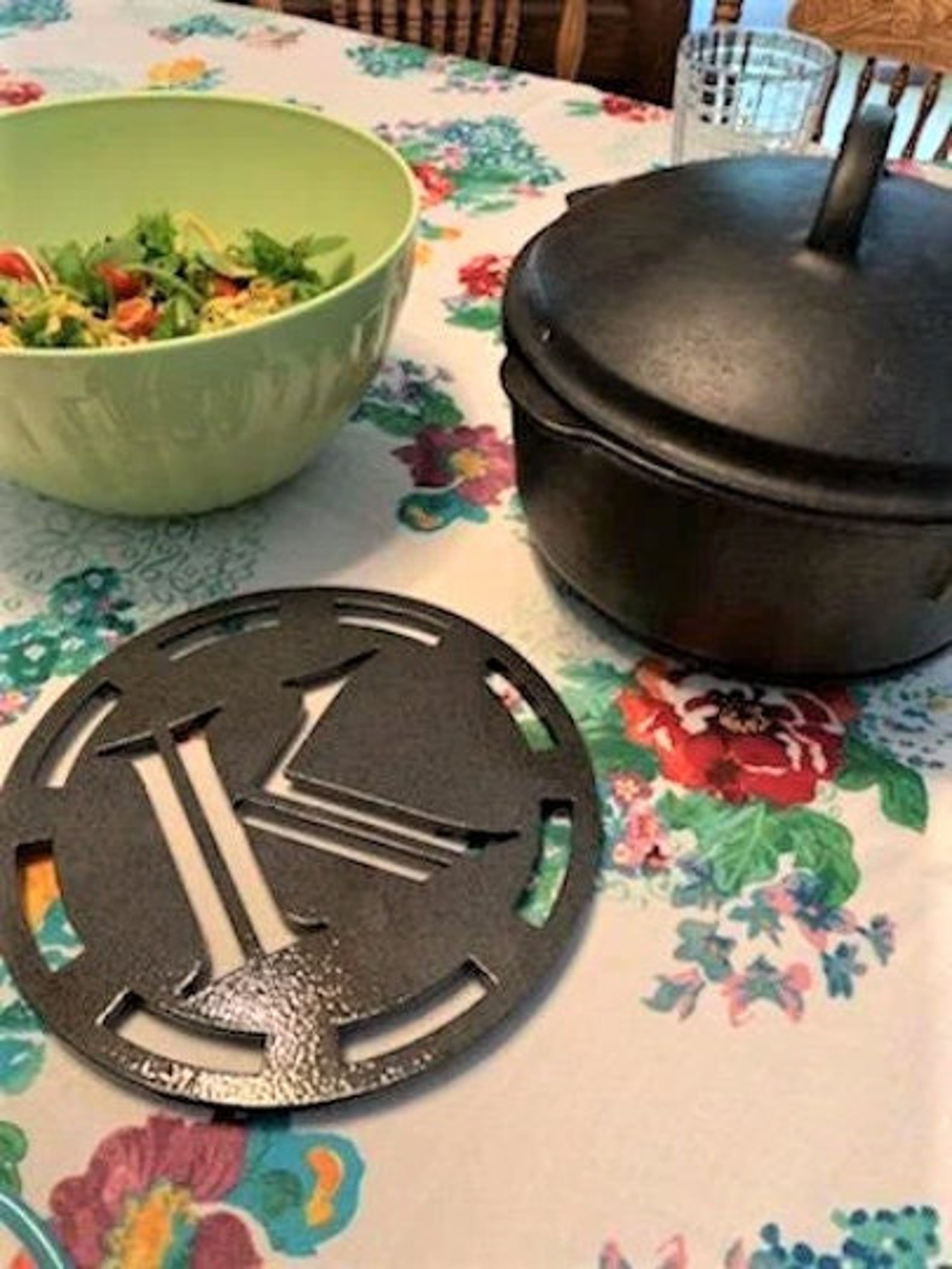 Monogram Trivet Steel Powder Coated Great - Etsy