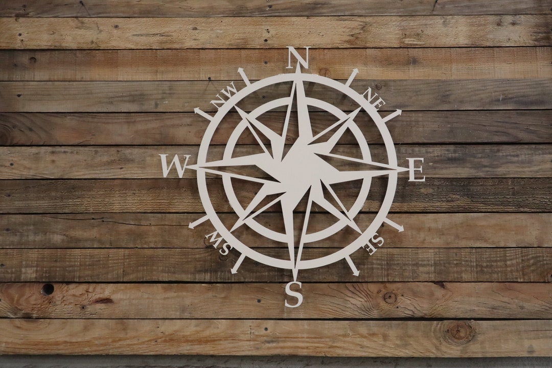 LARGE WALL COMPASS - Creamy White - Etsy