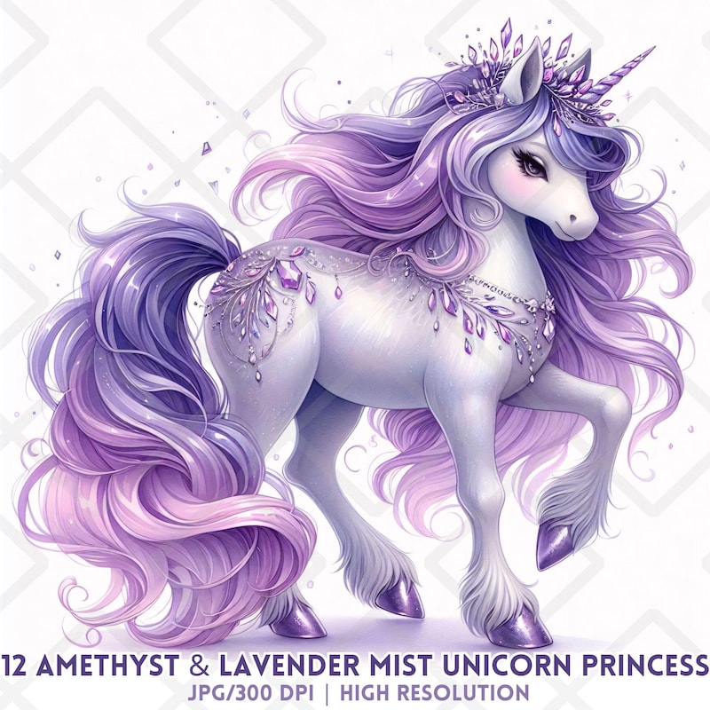 Lavender Unicorn - Etsy